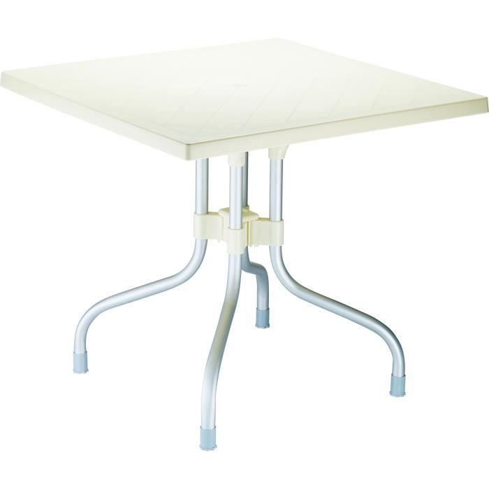 Table Carrée - RESOL - ARES - 80x80 cm - Intérieure/Extérieure ...