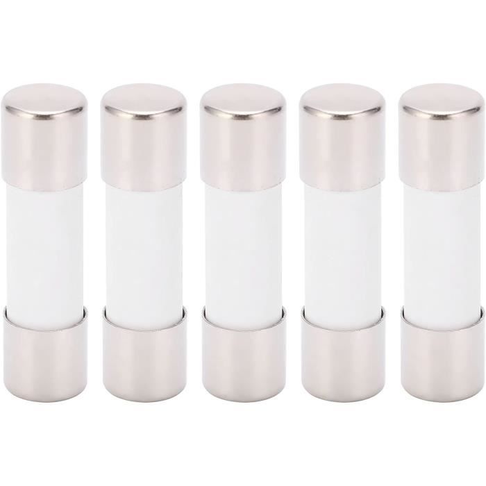 5 Pièces Fusible Tube Céramique, 10x38mm 1000V DC 20A Tube à Fusible à ...