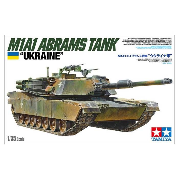 TAMIYA - Maquette Char U.s. M1a1 Abrams Tank "ukraine" Tamiya |25216| 1:35 - Ref : 13980 ...
