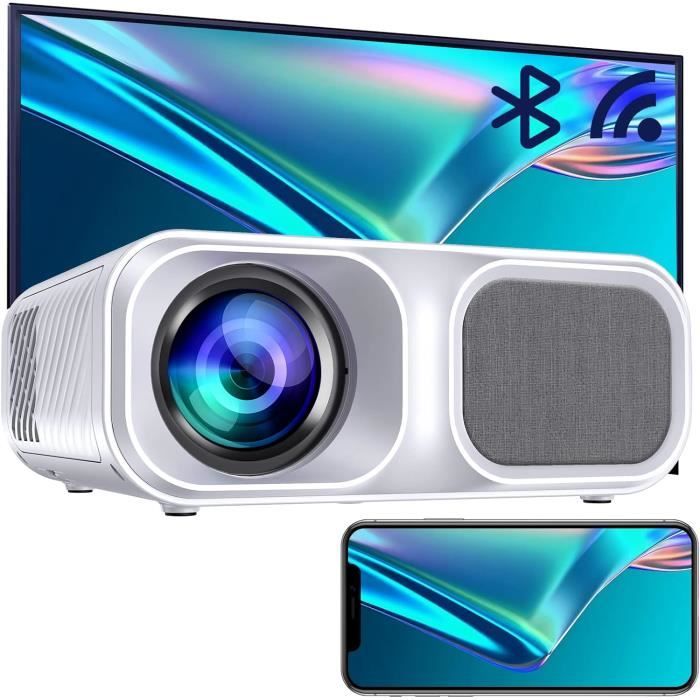 Projecteur 4K, Full Hd 9800 Lumens 5G Wifi Vidéoprojecteur Support ...
