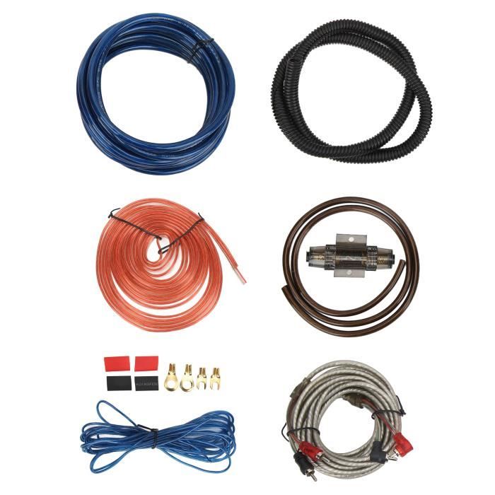 VBESTLIFE Kit de câblage d'ampli Kit d'installation d'amplificateur de ...