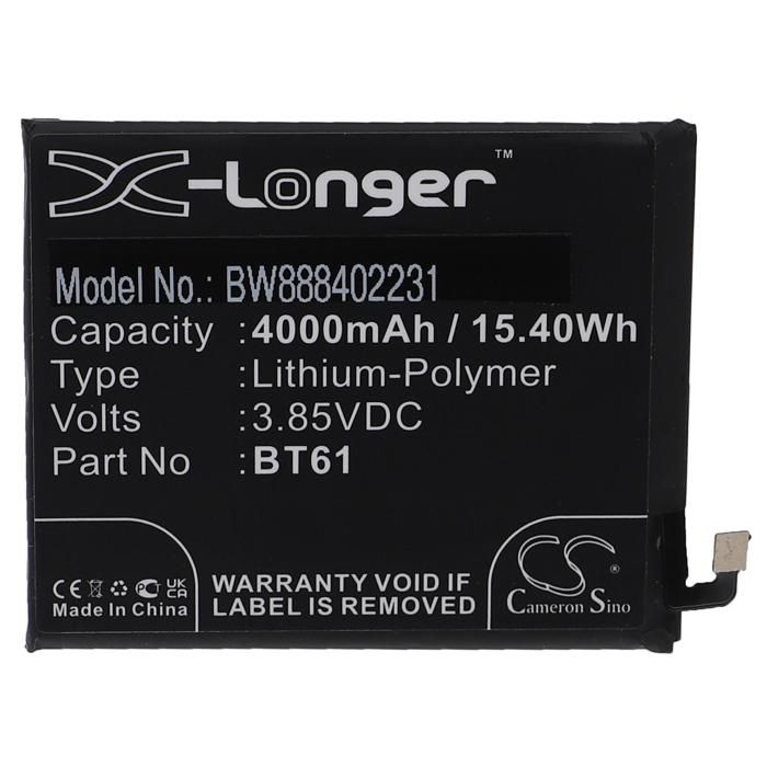 Vhbw Batterie compatible avec Acer Liquid Z6 Plus téléphone portable (4000mAh, 3,85V, Li ...