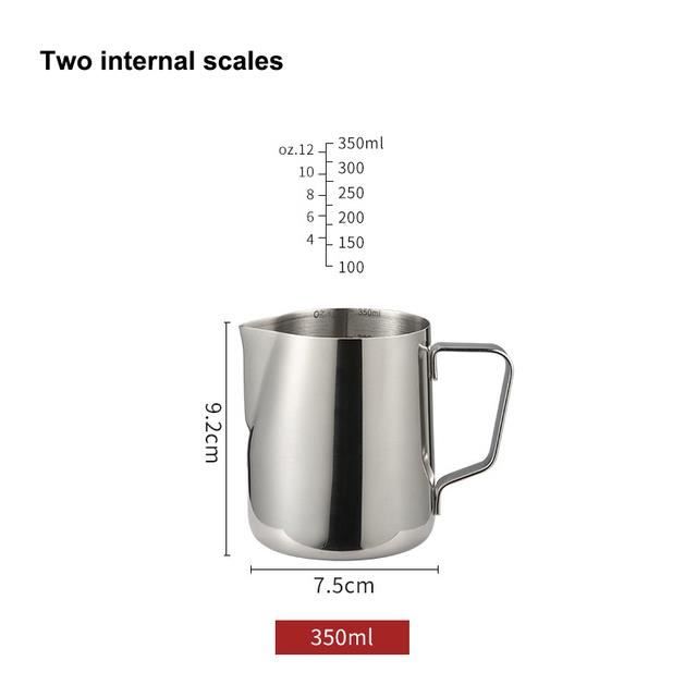 BOUILLOIRE ELECTRIQUE,350ml Two scale--Pichet à lait en acier inoxydable, expresso, café à ...