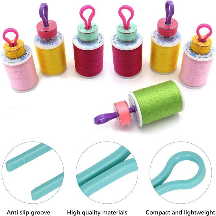 Pinces Bobines Fil,Canette Couture Colorés,50 Pièces Porte Canette En ...