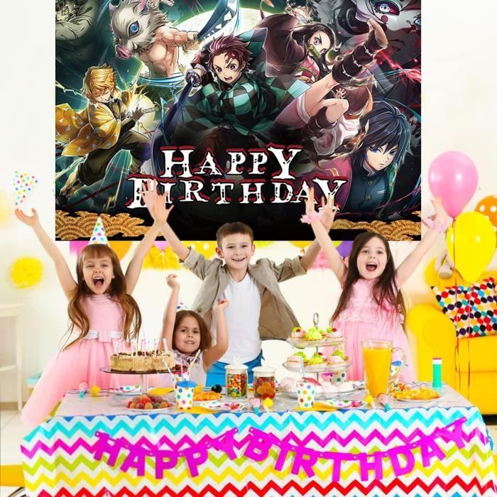 Demon Slayer Anniversaires Décoration de Garçons Filles,Photo Studio ...