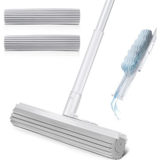 Balai Éponge Avec Fonction Essorage, Balai Avec 2 Têtes De Balai Pva ...