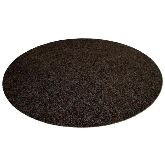 Kingston - Tapis type gazon artificiel rond – pour Jardin, Terrasse, Balcon - Brun - 13 tailles ...