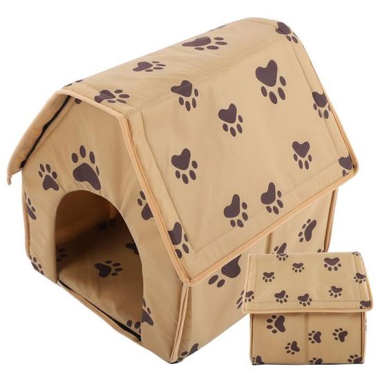 ESTINK Lit Pliant pour Animaux de Compagnie, Maisonnette Amovible et ...