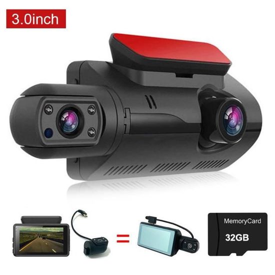 Caméra de Voiture Avant et Cabine 1080P Capteur G Écran 3 ...