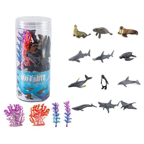 Mini Figurines D'action Animale Jouets Apprentissage Préscolaire Vie ...