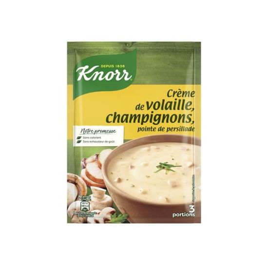 Soupe crème de volaille Knorr - 75g - Cdiscount Au quotidien