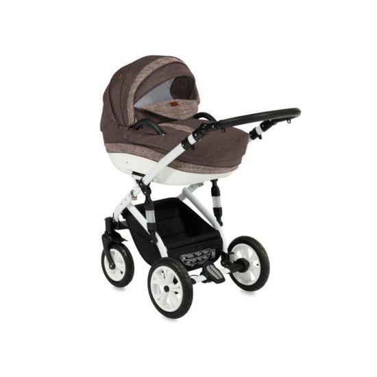 Poussette combinée 2 en 1 mia ( roues gonflables ) marron - Cdiscount ...