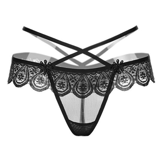 String Tanga pour femme Lady Thong Sexy Dentelle Pantalon Dames Slips ...