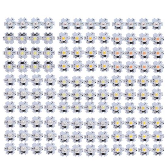 Chips de lumière SURENHAP - Puces LED 5V - Blanc Blanc Violette UV - 25pcs - 3W 200LM ...