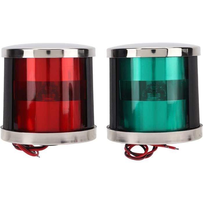 Feu de Navigation pour Bateau, Paire de Feux de Navigation à LED Rouge ...