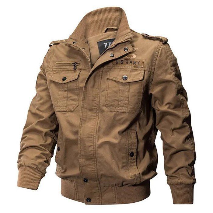 Veste Hommes Printemps Automne Coton Mâle Casual Vol Vestes hombre Plus ...