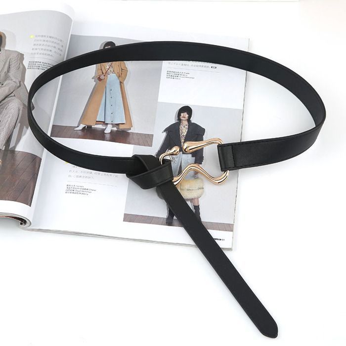 Ceinture femme PU cuir cravate Mode Simple personnalite Polyvalent ...