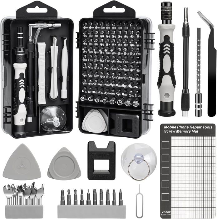 135 en 1 Kit d'outils de mécanique de précision,mini tournevis,kit d'outils de réparation de ...