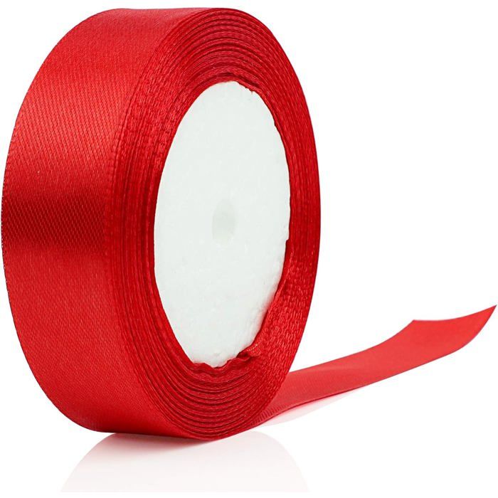 Ruban en satin pour travaux manuels,cadeau de Noël,fête d'anniversaire ...