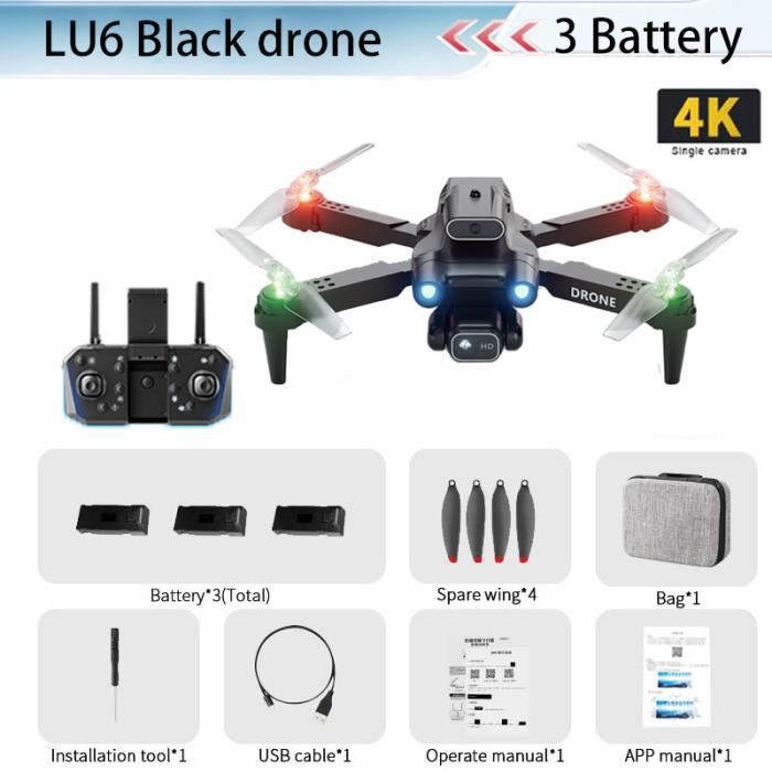 Noir-4K-SingleC-3B-DIXSG 2023 LU6 RC Mini importateur sans balais ...