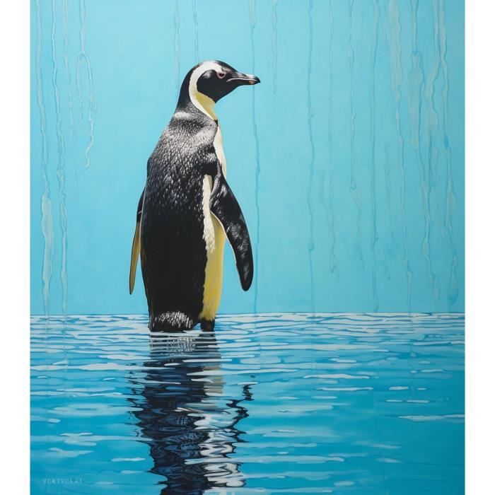 Peinture Et Enfants,Dessin Animé Mignon Pingouin Animal,Kit De Peinture ...