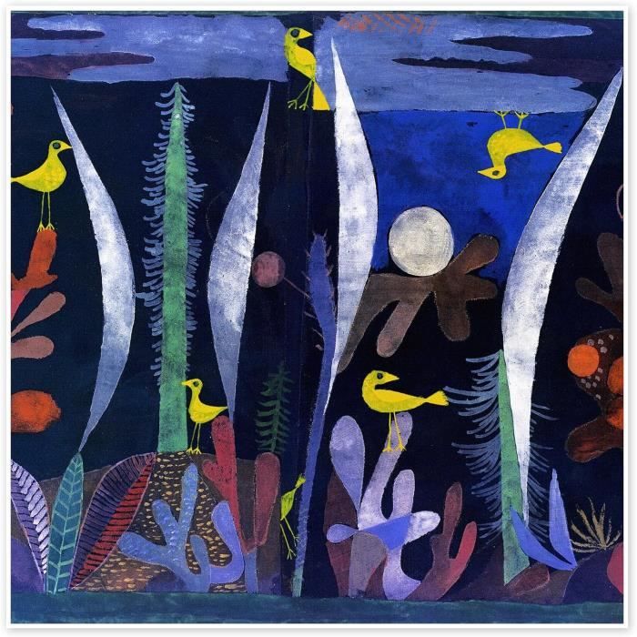Paysage Aux Oiseaux Jaunes Poster De Paul Klee Affiches Pour Toutes Les ...