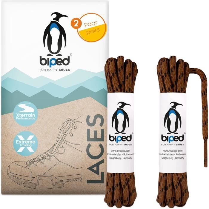 Laces 2 Paires De Lacets De Randonnée Polyester Rond Ø 4 Mm Extra ...
