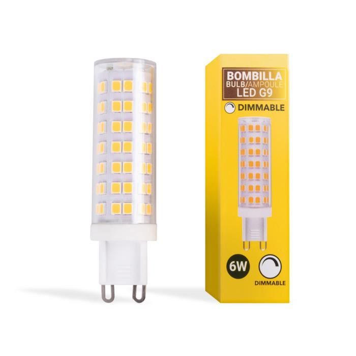 Ampoule LED G9 - Dimmable - 6W - Blanc Chaud - 220-240V AC - SMD 2835 ...