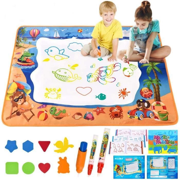 Ardoise Magique ALLCELE Grand Tapis Dessin Enfant, 39*28 Pouces Tapis ...