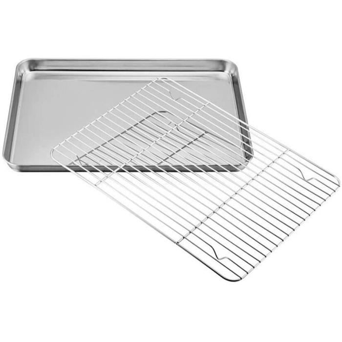 PLAQUE A PATISSERIE Plateau de cuisson avec grille Set de cuisson en ...