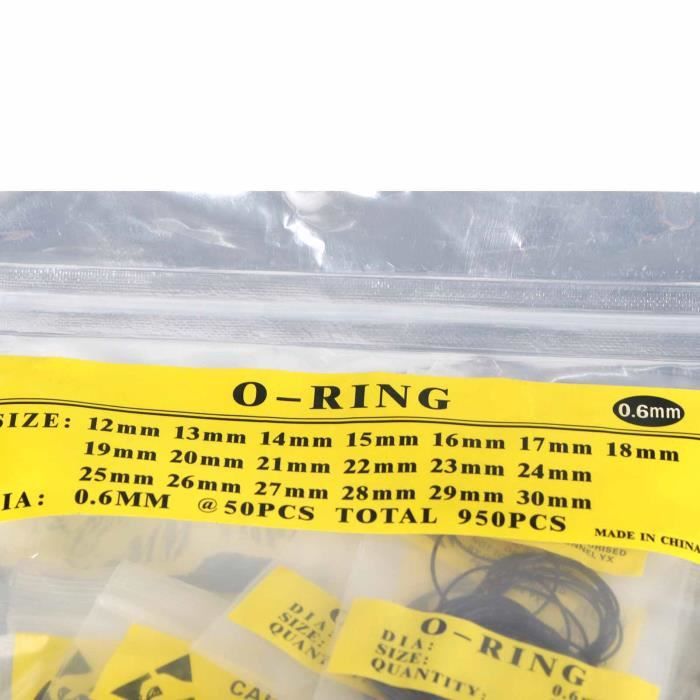 SAL Set 950pcs Joints Toriques en Caoutchouc Universels pour Montres ...