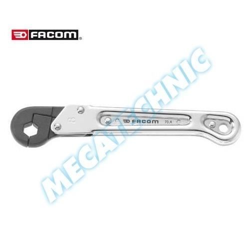 70A - Clés à tuyauter droites avec toile métriques Facom 70A.8 ...