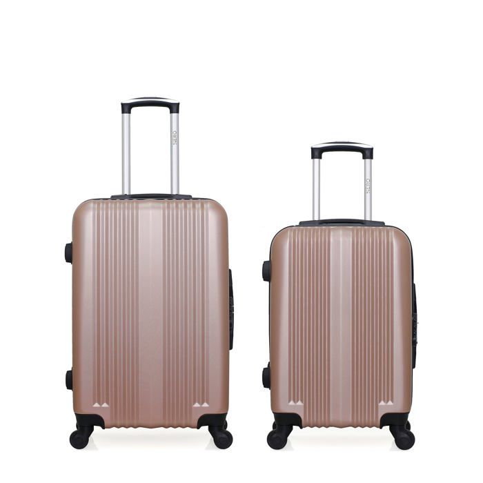 Lot de 2 - Valise weekend et valise cabine LIPARI - rose - HERO