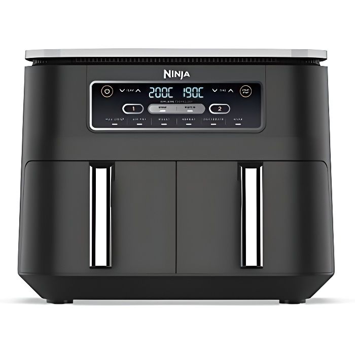 Ninja [AF300EU] Foodi, Friteuse sans Huile Air Fryer Double Compartiment, 7,6 l, Noir ...