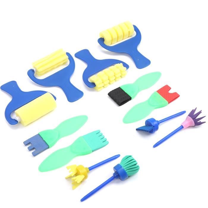 Sonew outils de peinture éponge 12 pièces éponge peinture pinceaux EVA ...