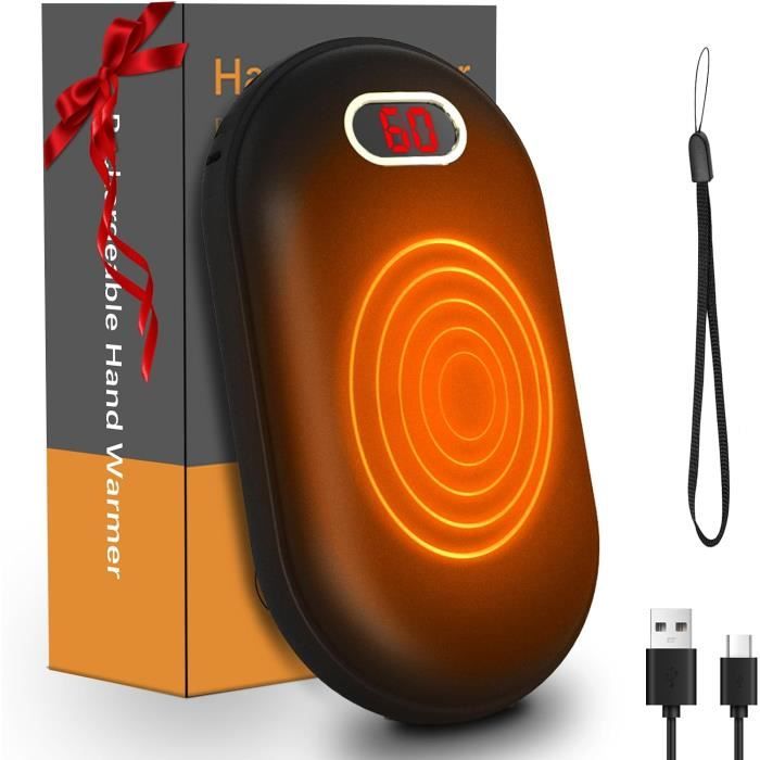 ZOVHYYA Chauffe Main Rechargeable 10000mAh Chaufferette Main Electrique ...