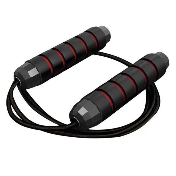 SWAREY Corde à Sauter Lestée 280 cm Entraînement Pliométrique Noir et ...