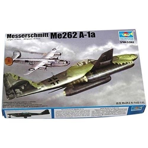 Maquette Messerschmitt ME 262 A-1 A - TRUMPETER - Kit de modèle en plastique gris - A partir de ...