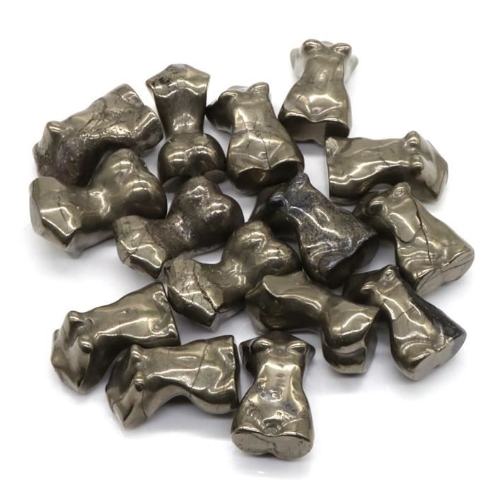 PIERRE VENDUE SEULE,Iron Pyrite-1PCS--Statue moderne en cristaux de ...