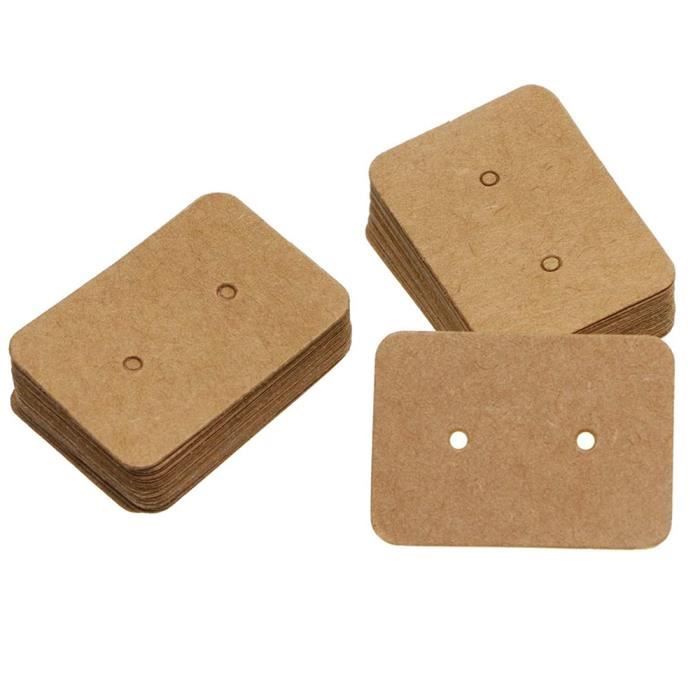 PAPIER CADEAU,4.5x3.2cm Kraft--Cartes en papier Kraft pour exposition ...