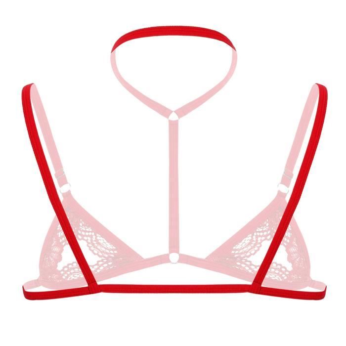 Soutien-gorge Homme Sexy Dentelle Lingerie érotique Sissy Réglable ...