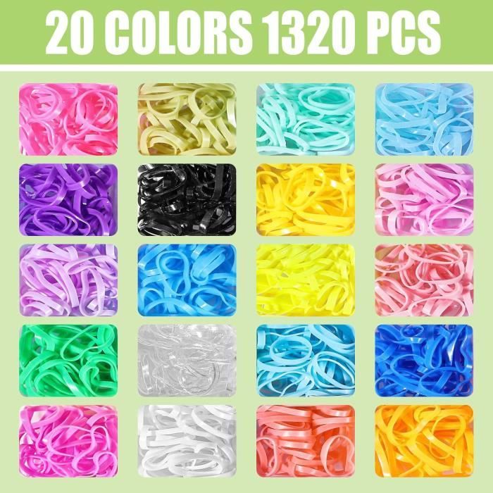 Lot De 1504 Petits Elastiques Cheveux, Mini Elastique Cheveux ...
