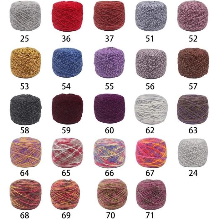 Fil De Laine À Tricoter Laine À Tricoter Multicolores 150G Fil À ...