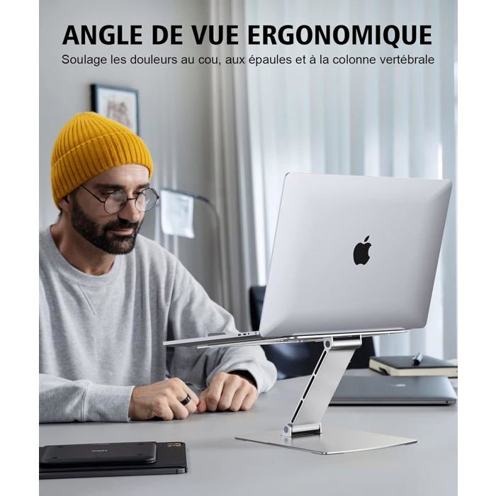 Support Ordinateur Portable Pliable, Support Pc Portable Aluminium ...
