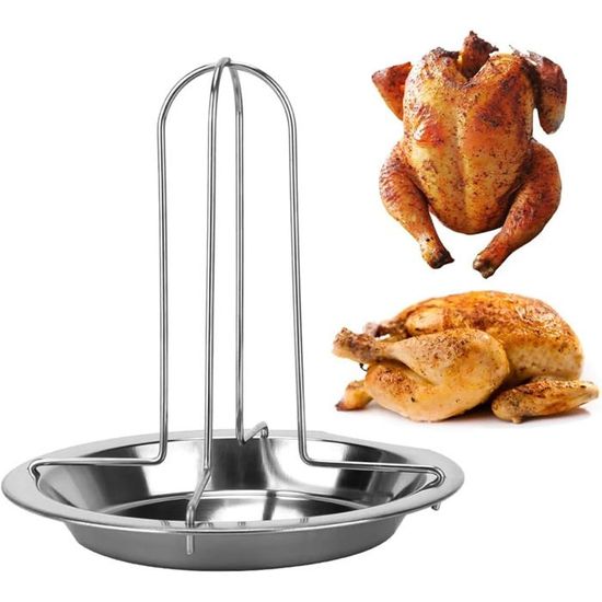 1 Piece Stainless Steel Grill Chicken Rack Vertical Chicken Roaster ...