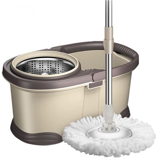 AJW-Balai Serpillère Spin Mop et Seau avec Un Ensemble d'essuie-Mains ...