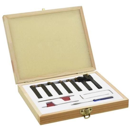 Viesurchoix Jeu d’outils de tournage indexables 12 pcs 8x8 mm 60 mm 117197 - Cdiscount Bricolage