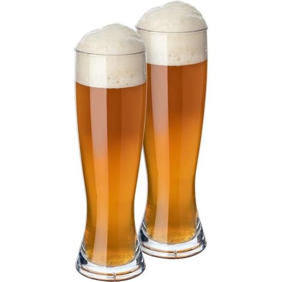 Verres à bière en plastique de qualité supérieure, incassables, réutilisables, passent au lave ...