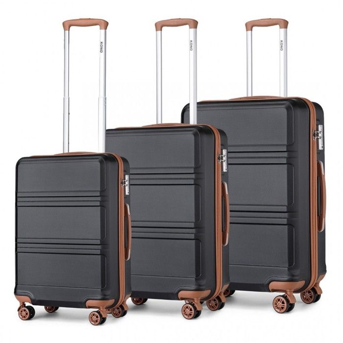 Set de 3 Valises de Voyage (51.5/65/75cm) Bagages Cabine Valises Rigide ...