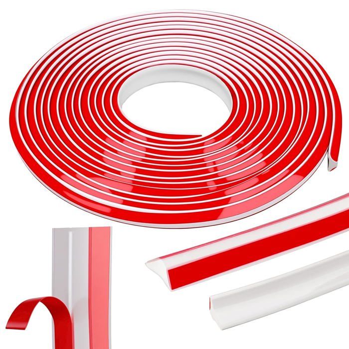 Baguette d'angle en PVC autocollant pour placard,comptoir,plafond ...